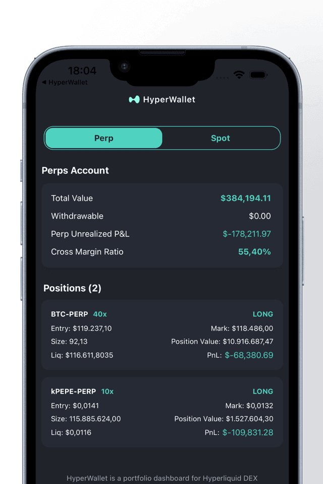 HyperWallet - Professional Hyperliquid Portfolio Tracker
